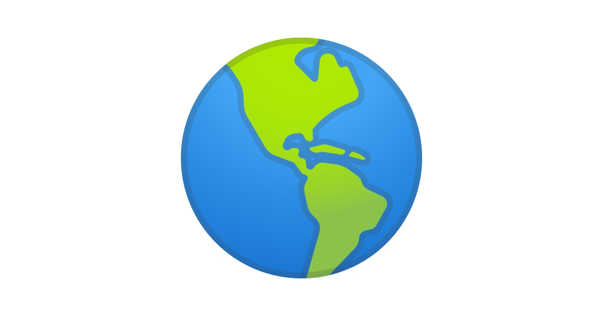 🌎 Globus mit Amerika-Emoji