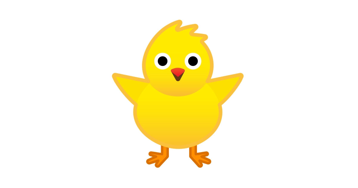 🐥 Pollito De Frente Emoji