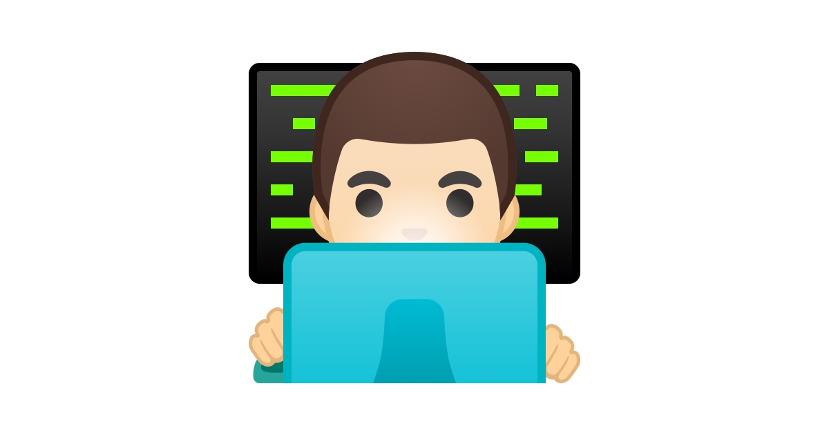 👨🏻‍💻 IT-Experte: helle Hautfarbe-Emoji