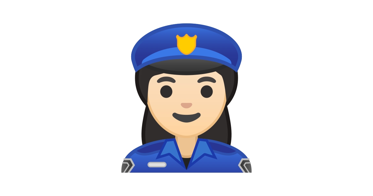 👮🏻‍♀️ Woman Police Officer: Light Skin Tone Emoji