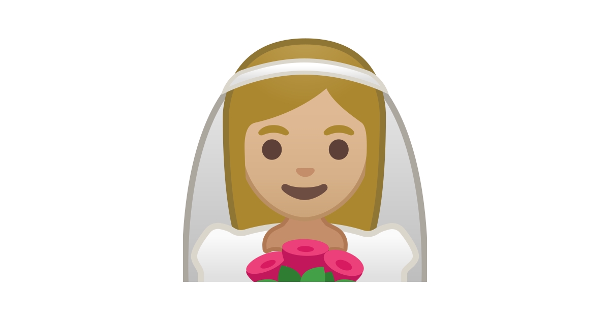 👰🏼 Mariée Avec Voile : Peau Moyennement Claire Emoji
