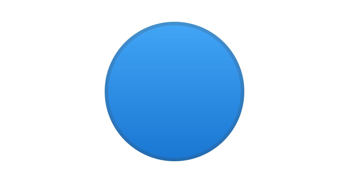 🔵 Disque Bleu Emoji