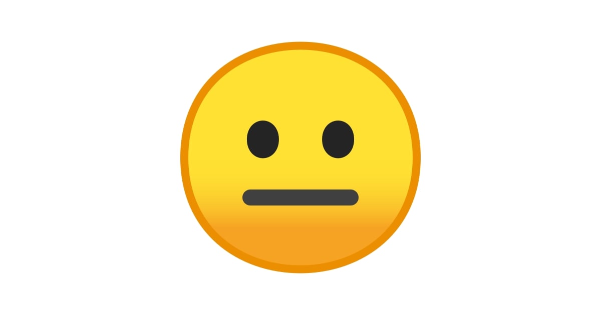 😐 neutrales Gesicht-Emoji