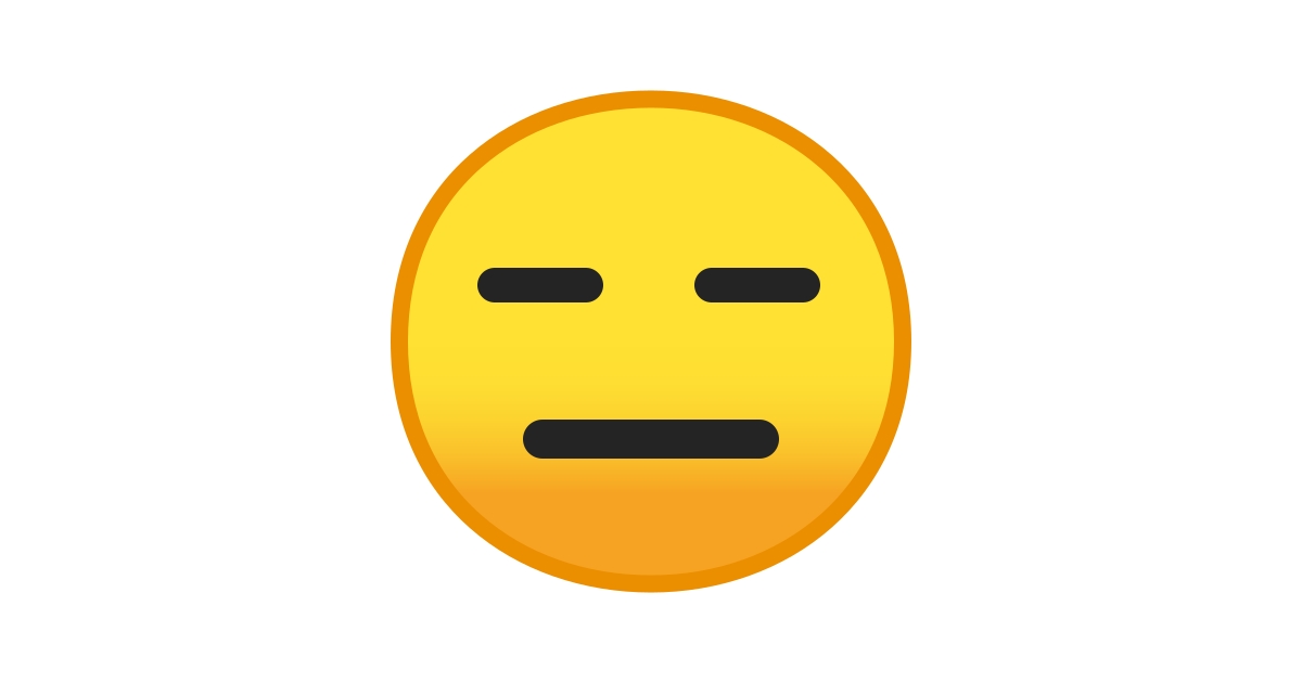 😑 Visage Sans Expression Emoji