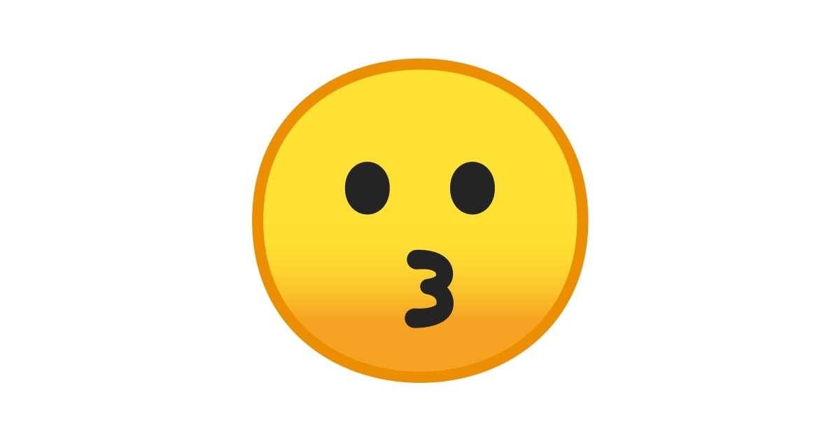 😗 küssendes Gesicht-Emoji