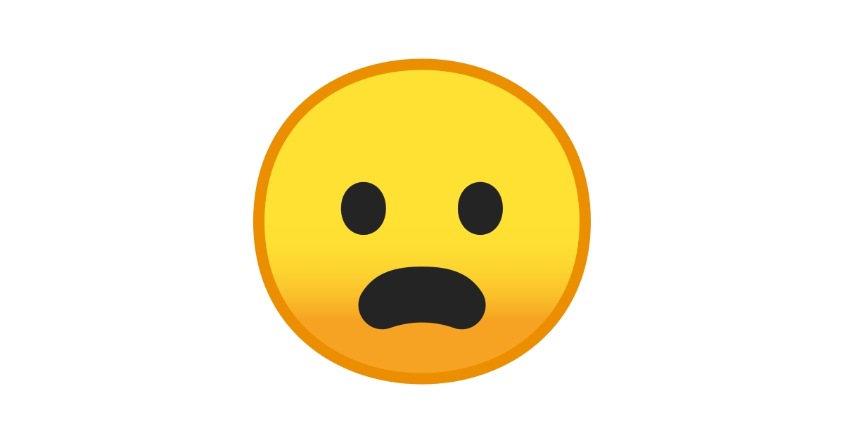 😦 entsetztes Gesicht-Emoji