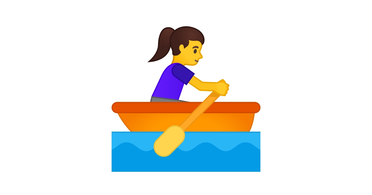 🚣‍♀️ Woman Rowing Boat Emoji