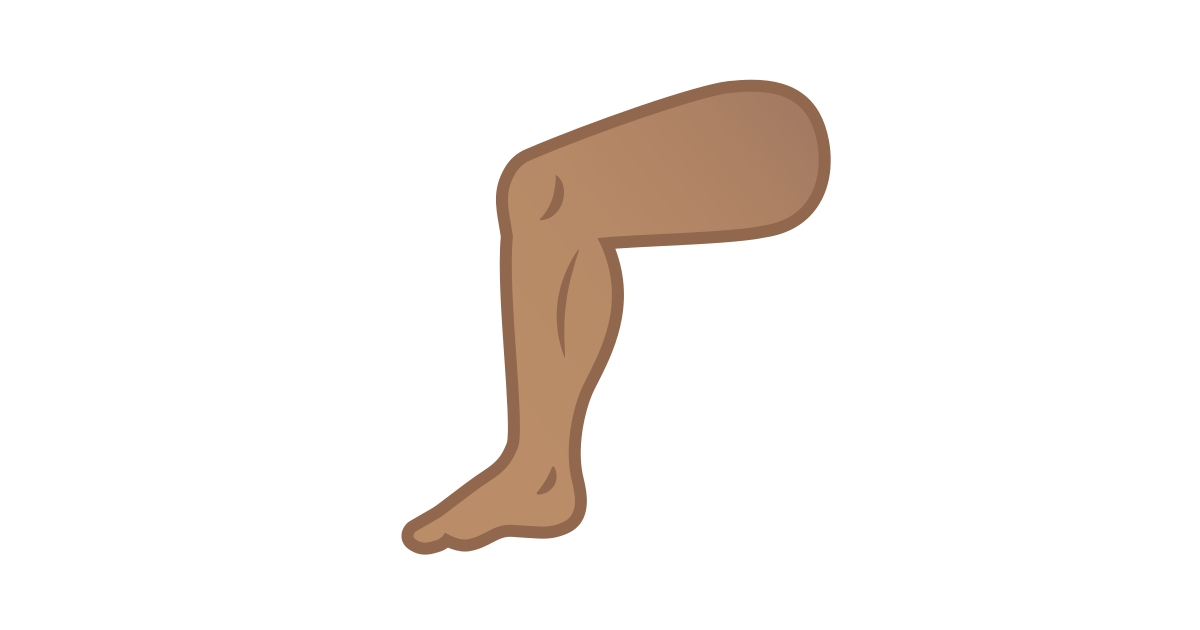 🦵🏽 Leg: Medium Skin Tone Emoji