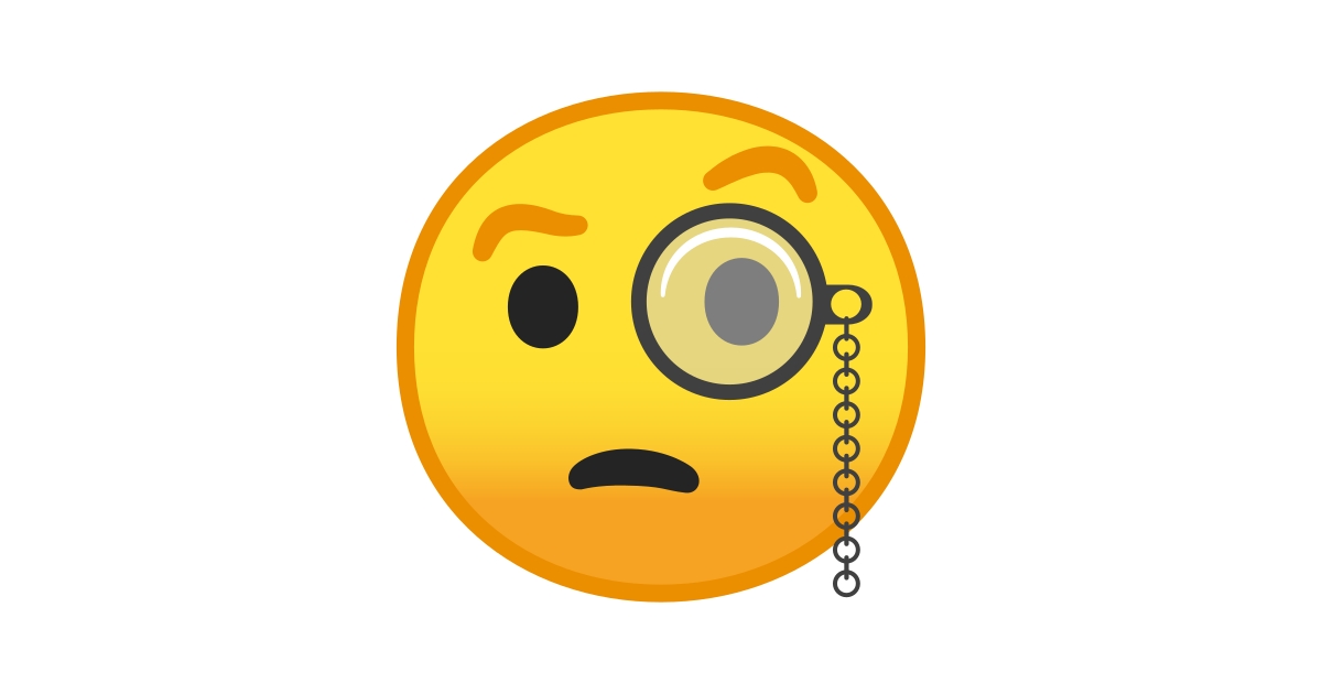🧐 Gesicht mit Monokel-Emoji