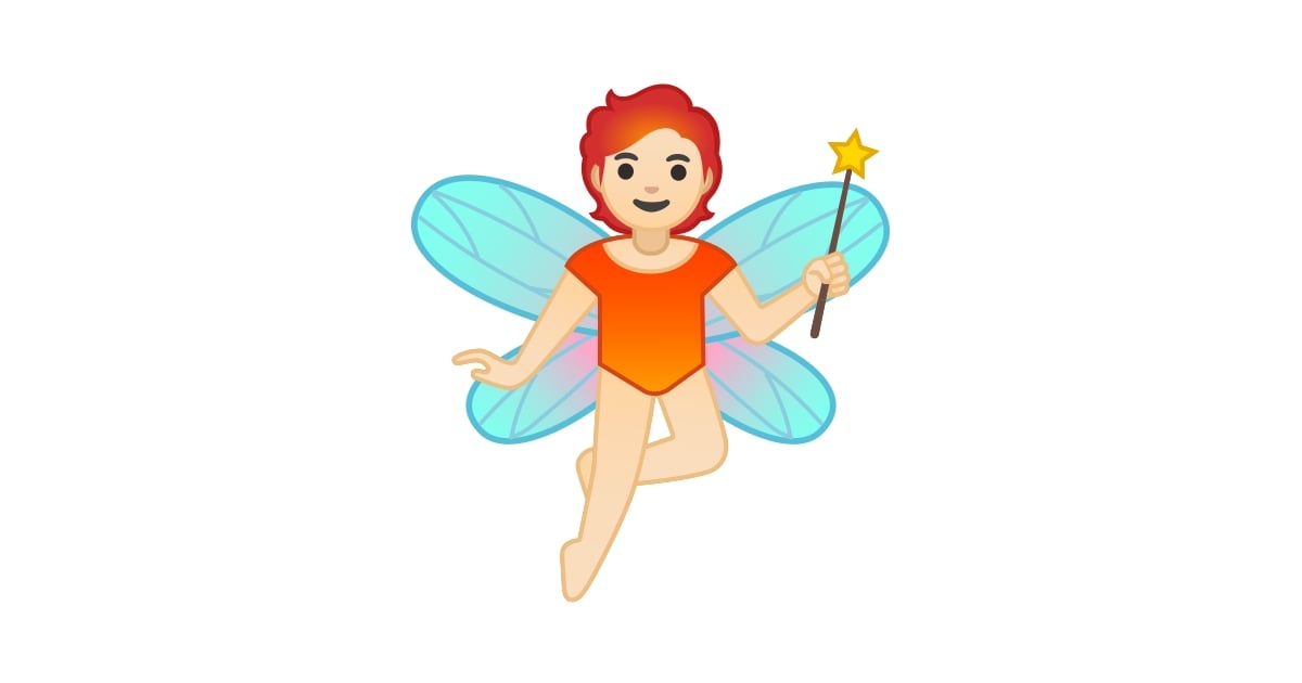 🧚🏻 Fada: Pele Clara Emoji | "Fada (Pessoa): Pele Clara"