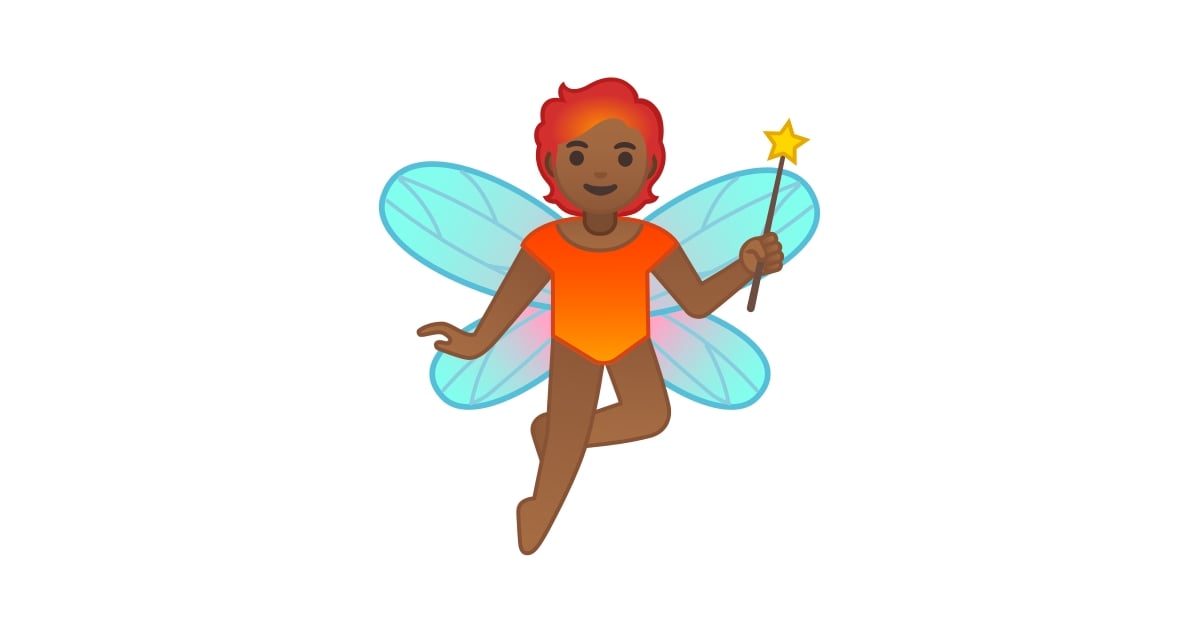 🧚🏾 Fairy: Medium-dark Skin Tone Emoji