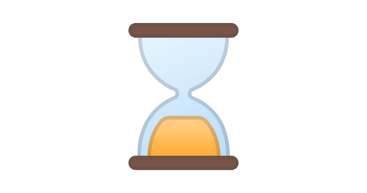 ⌛ Reloj De Arena Sin Tiempo Emoji