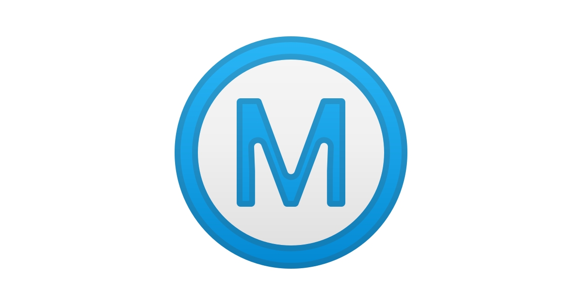 Ⓜ️ Círculo Com A Letra M Emoji