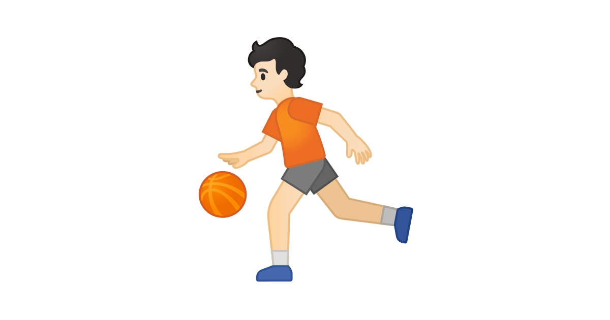 ⛹🏻 Persona Botando Un Balón: Tono De Piel Claro Emoji