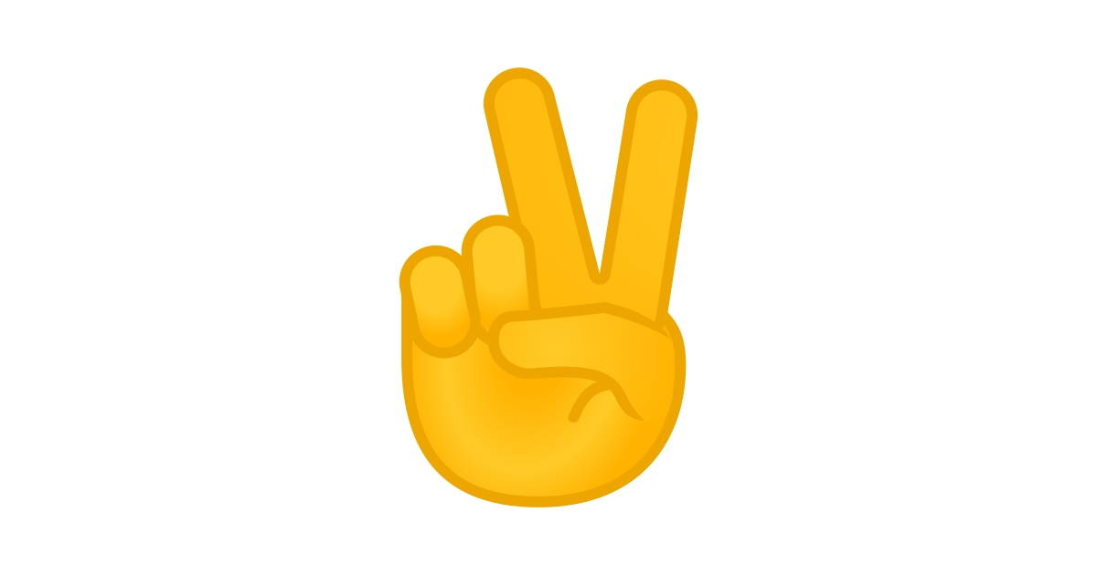️ Mano Con Señal De Victoria Emoji