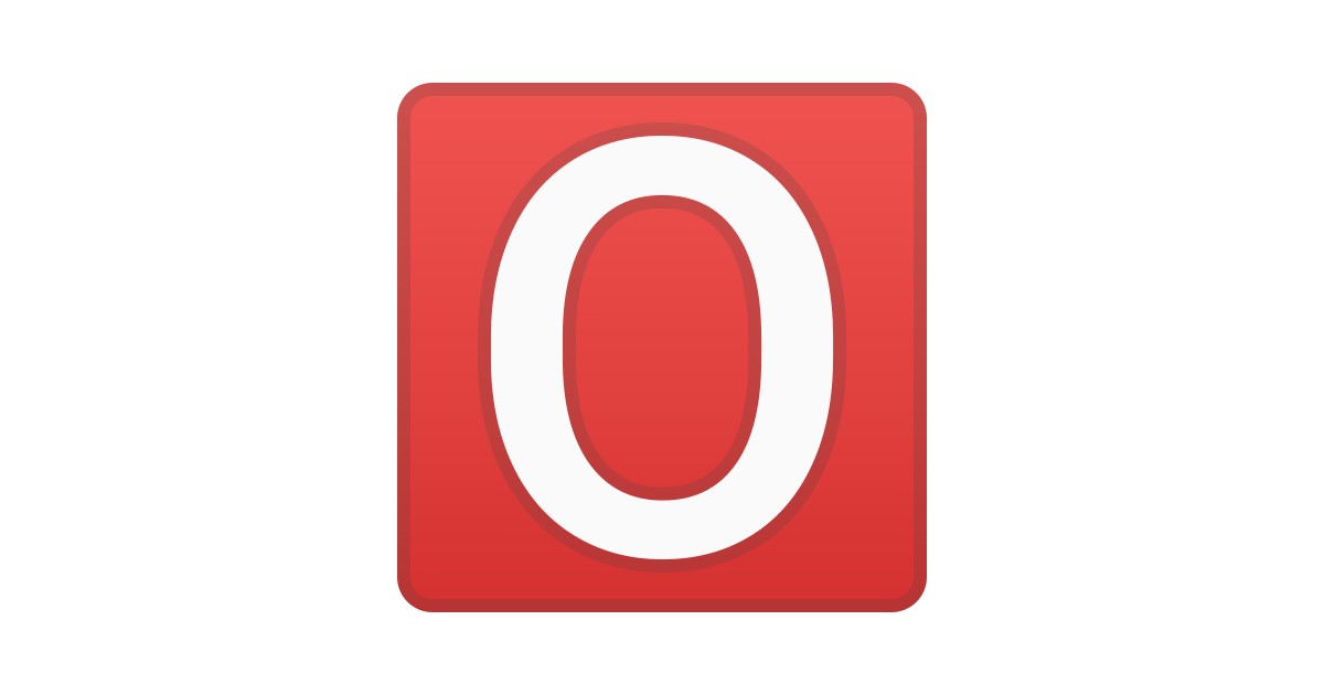 🅾️ O Button (blood Type) Emoji