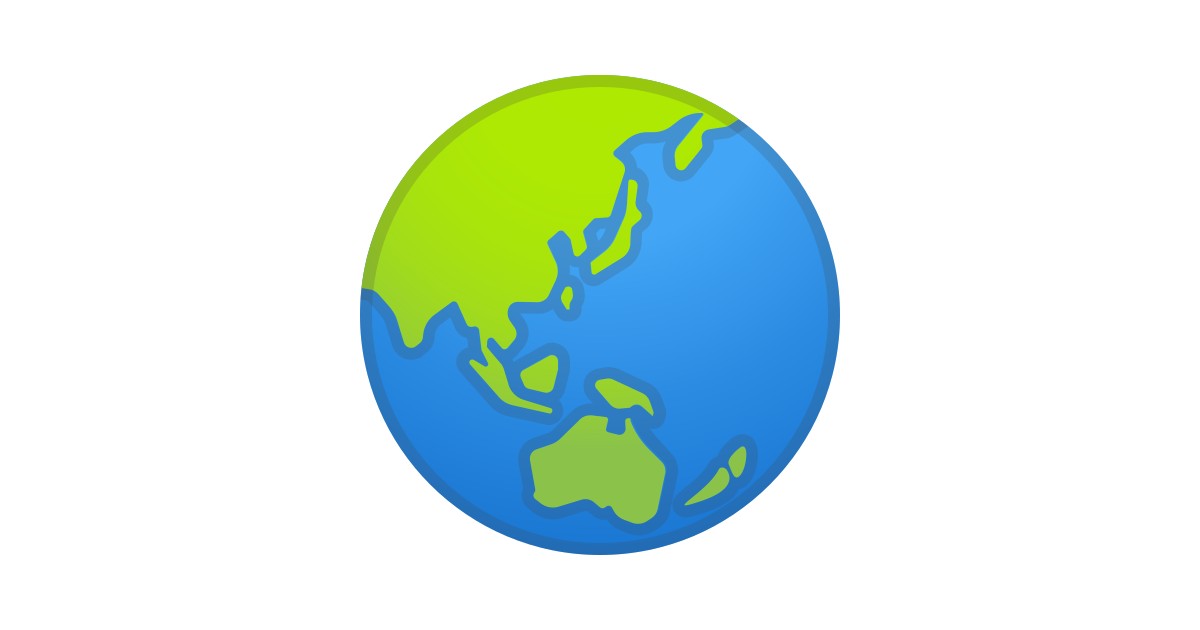 🌏 Globus mit Asien und Australien-Emoji