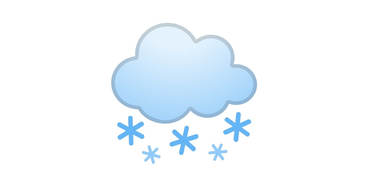 🌨️ Wolke mit Schnee-Emoji