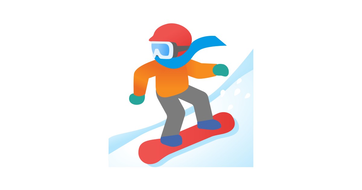 🏂 Persona Sullo Snowboard Emoji