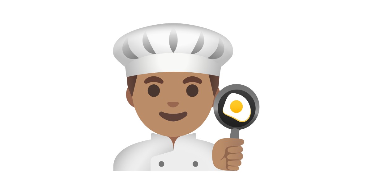 👨🏽‍🍳 Koch: mittlere Hautfarbe-Emoji