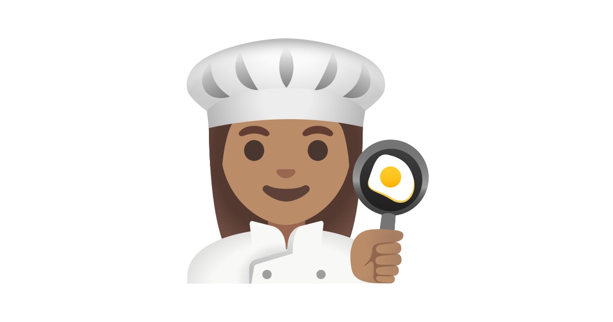 👩🏽‍🍳 Woman Cook: Medium Skin Tone Emoji