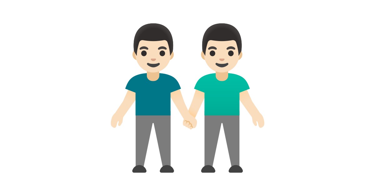 👬🏻 Men Holding Hands: Light Skin Tone Emoji
