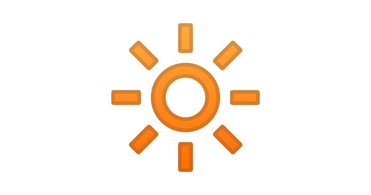 🔆 Botão De Aumentar Brilho Emoji