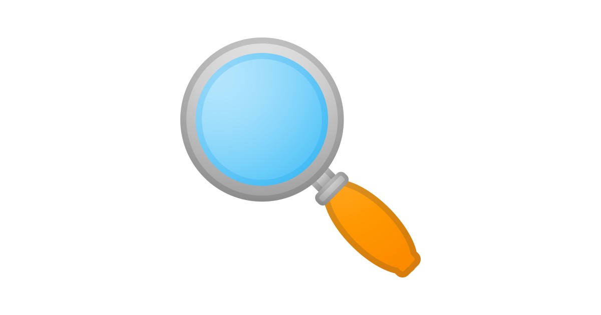 🔍 Lupa Para A Esquerda Emoji