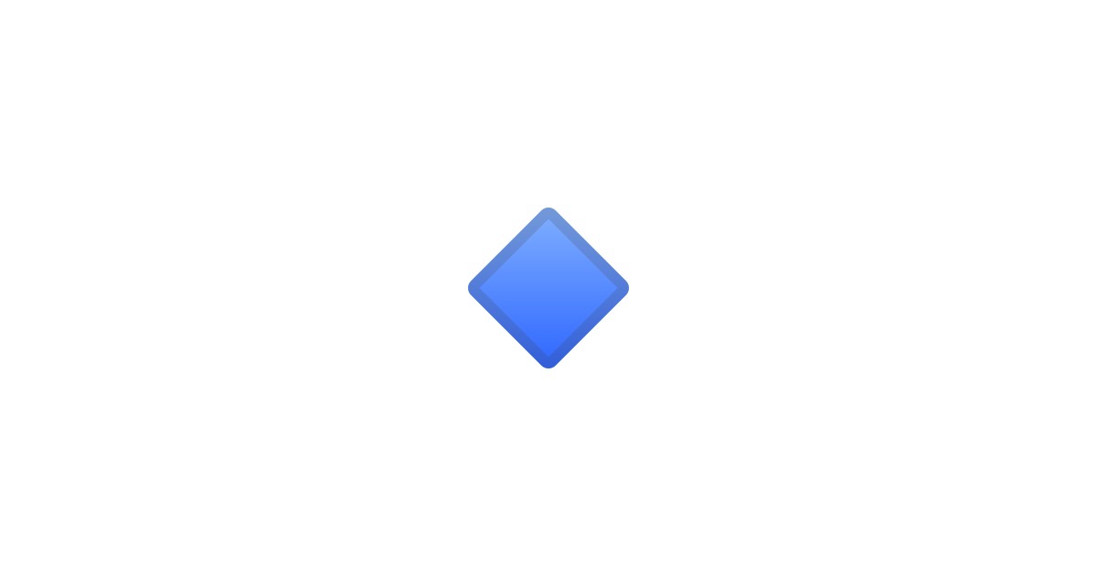 🔹 Rombo Blu Piccolo Emoji