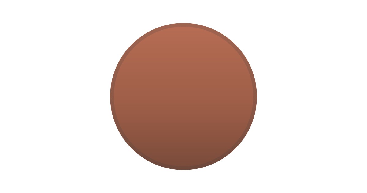🟤 Círculo Marrón Emoji