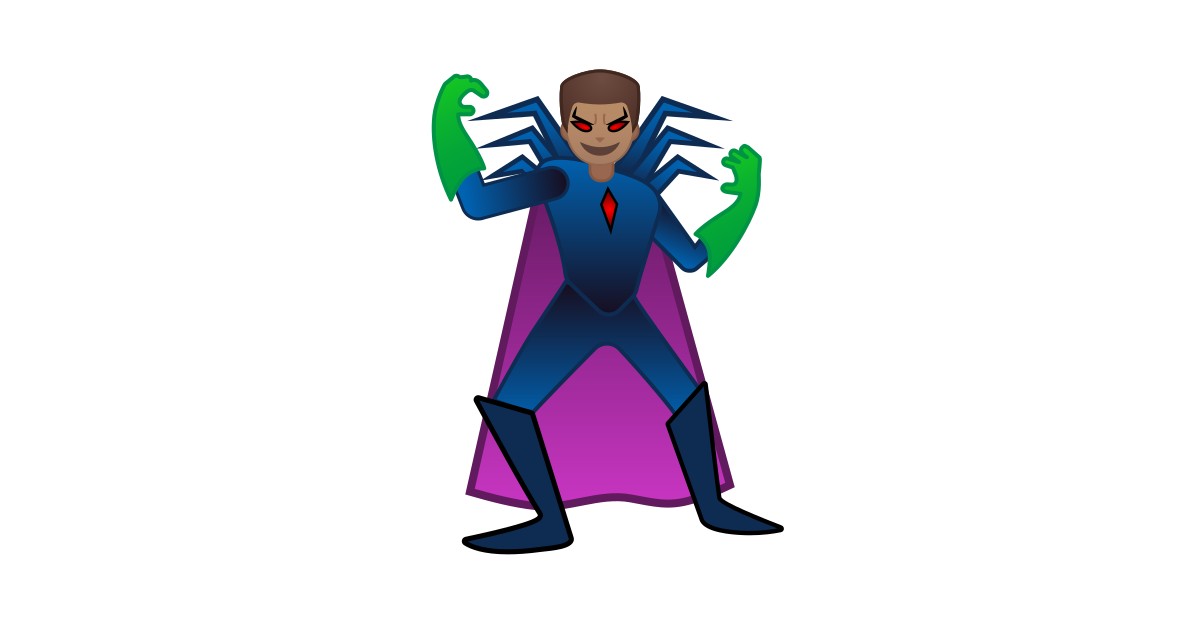 🦹🏽‍♂️ Super-vilain Homme : Peau Légèrement Mate Emoji
