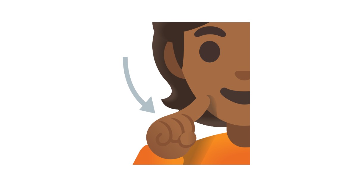 🧏🏾 Deaf Person: Medium-dark Skin Tone Emoji
