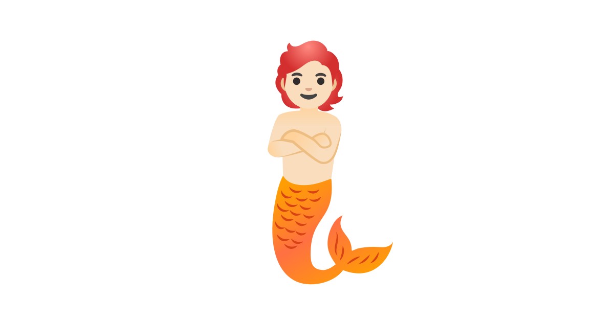 🧜🏻 Merperson: Light Skin Tone Emoji