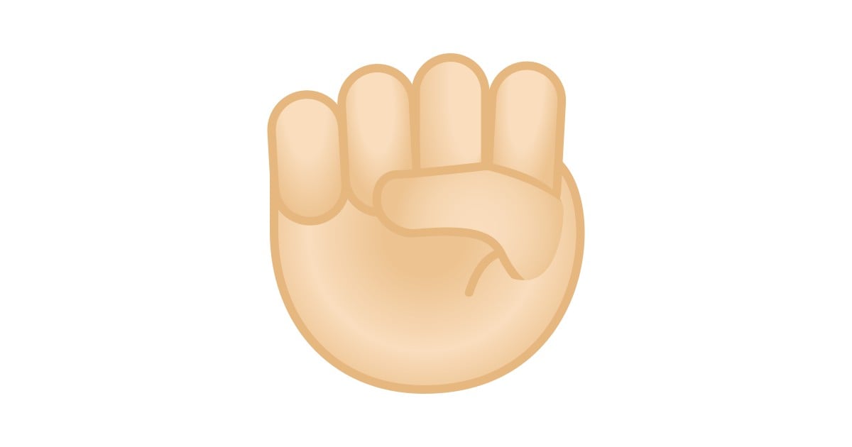 🏻 erhobene Faust: helle Hautfarbe-Emoji