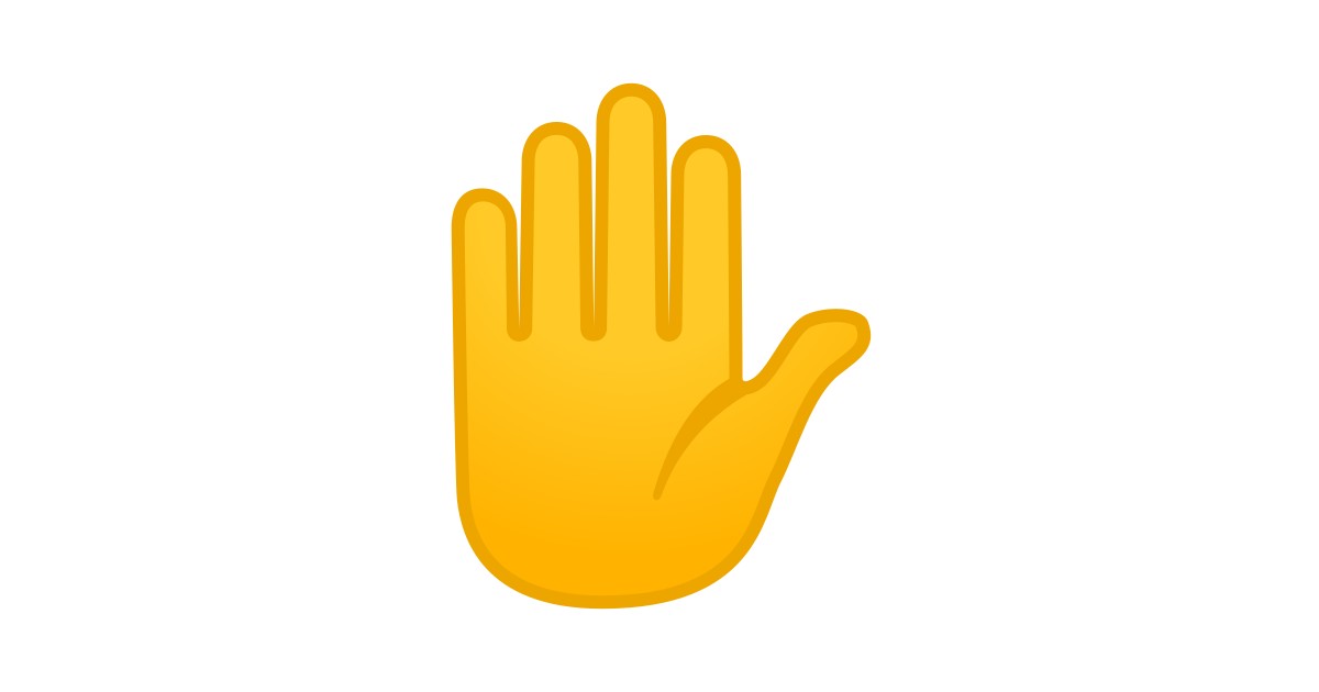 Mano Levantada Emoji