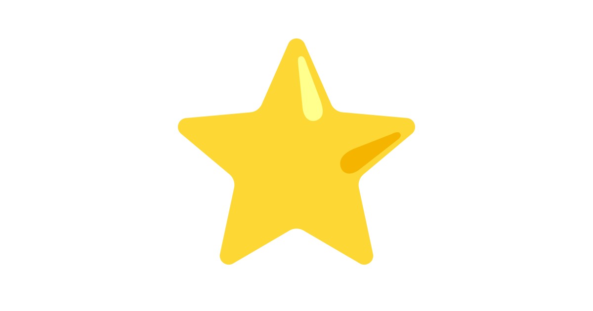 ⭐ weißer mittelgroßer Stern-Emoji
