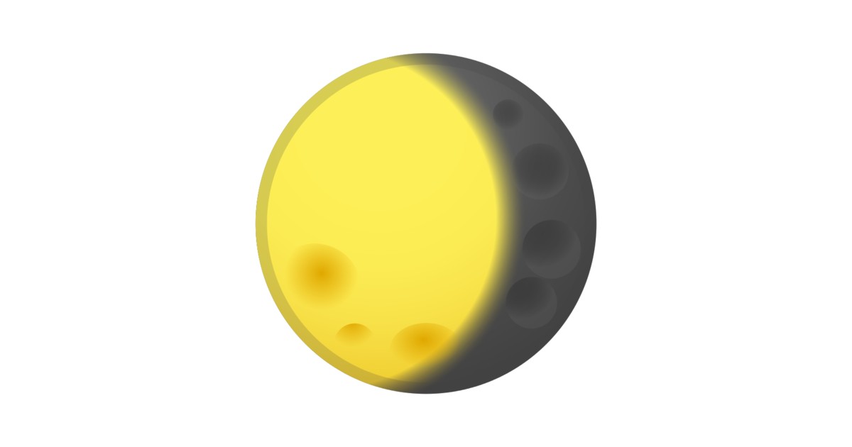 🌖 Lua Minguante Convexa Emoji