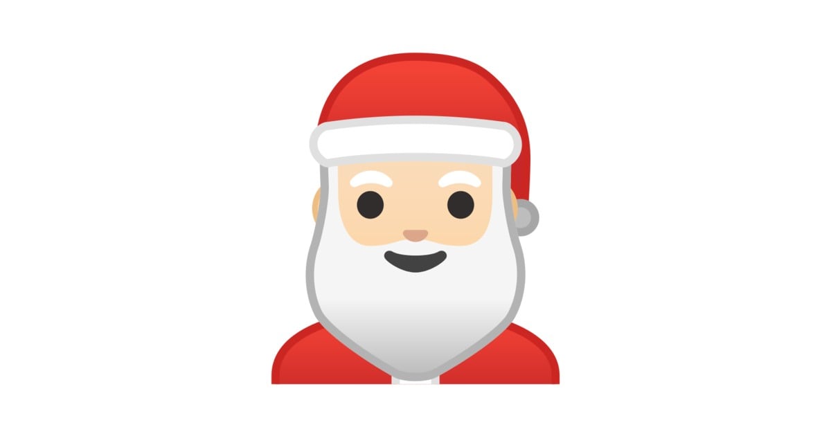 🎅🏻 Père Noël : Peau Claire Emoji
