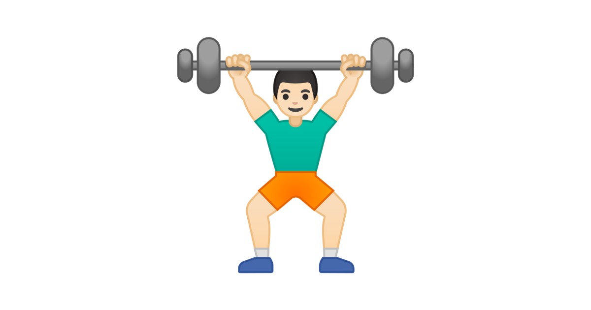 🏋🏻‍♂️ Man Lifting Weights: Light Skin Tone Emoji