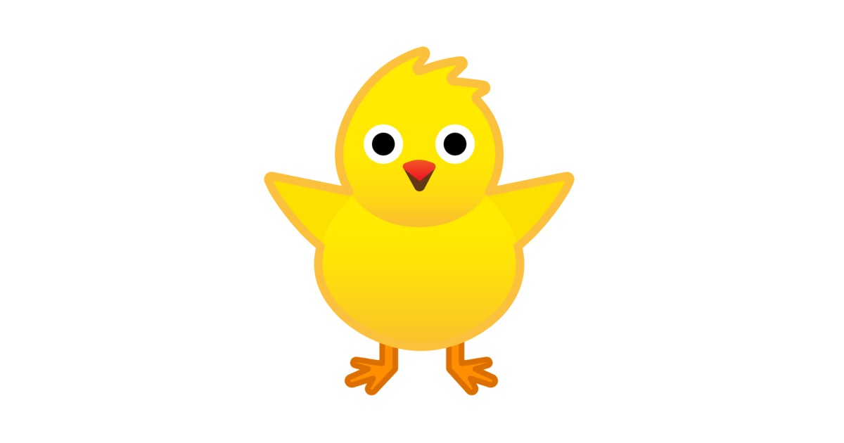 🐥 Pollito De Frente Emoji