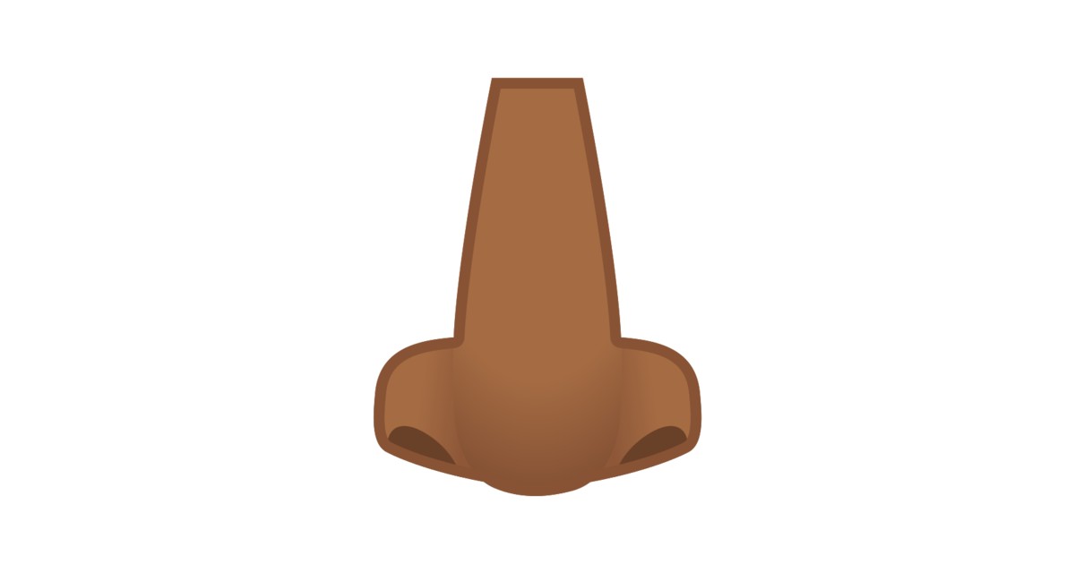 👃🏾 Nose: Medium-dark Skin Tone Emoji