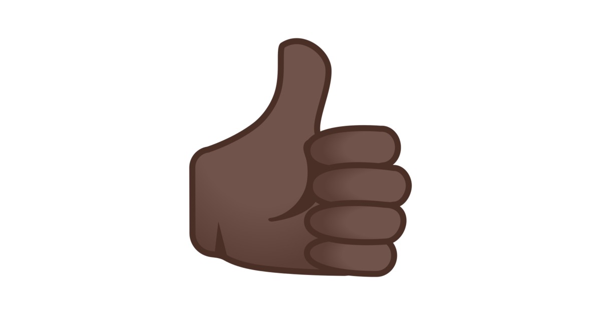 👍🏿 Pouce Vers Le Haut : Peau Foncée Emoji