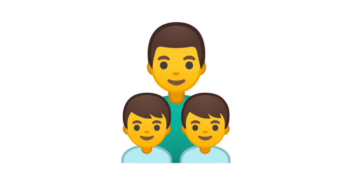 👨‍👦‍👦 Familia: Hombre, Niño, Niño Emoji