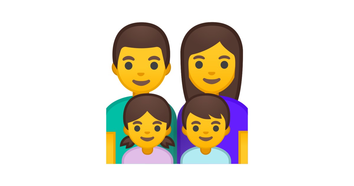 👨‍👩‍👧‍👦 Familia: Hombre, Mujer, Niña, Niño Emoji