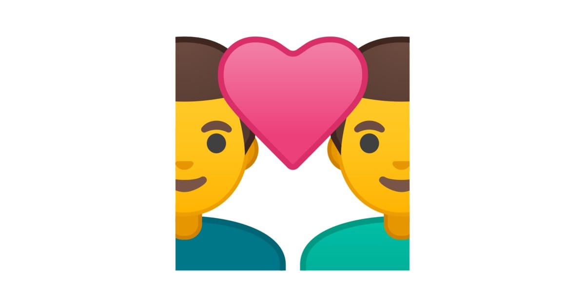 👨‍ ️‍👨 Pareja Enamorada: Hombre Y Hombre Emoji