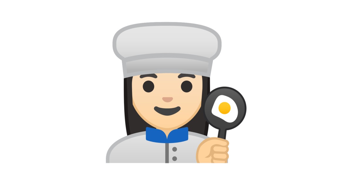 👩🏻‍🍳 Woman Cook: Light Skin Tone Emoji
