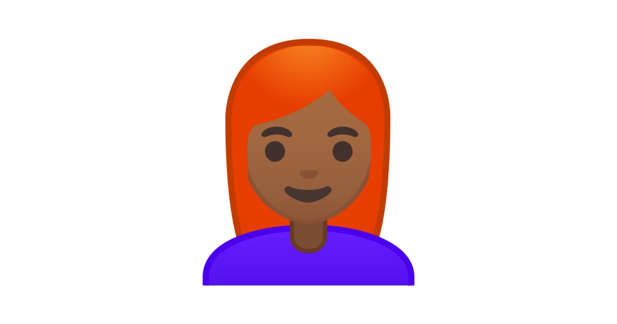 👩🏾‍🦰 Woman: Medium-dark Skin Tone, Red Hair Emoji