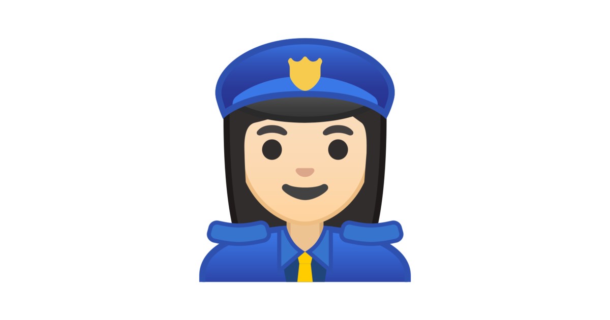 👮🏻‍♀️ Woman Police Officer: Light Skin Tone Emoji