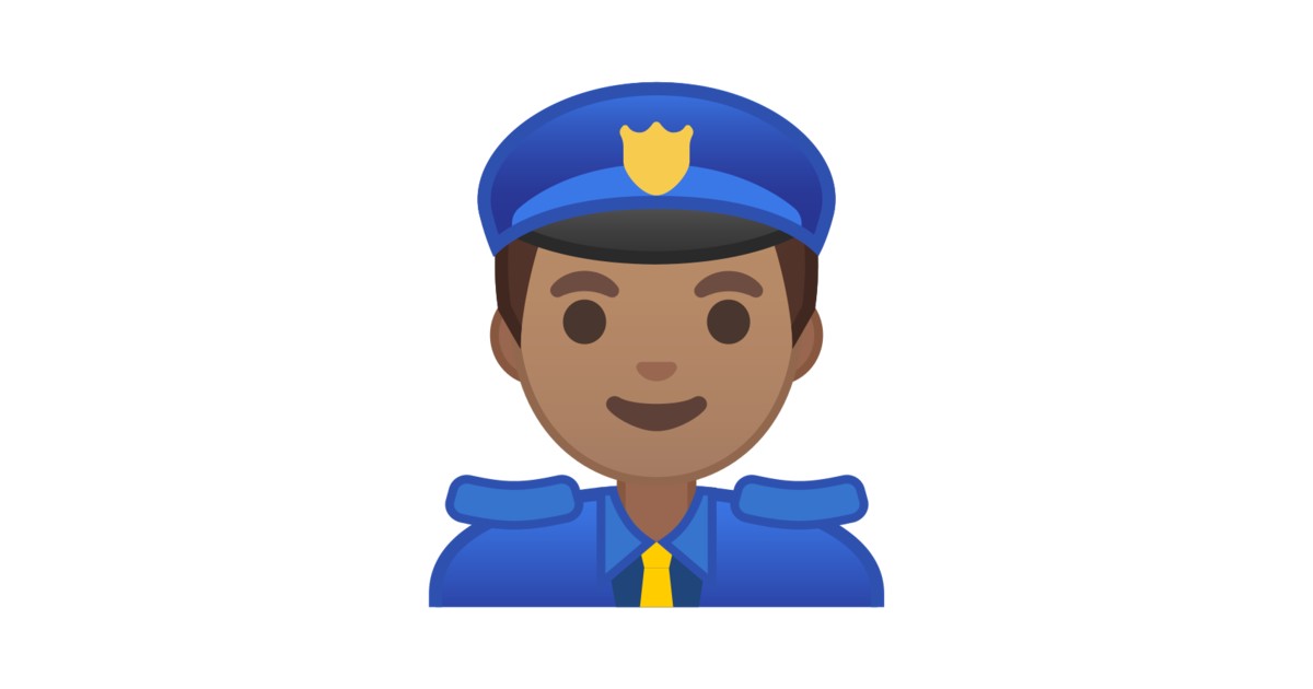 👮🏽 Police Officer: Medium Skin Tone Emoji