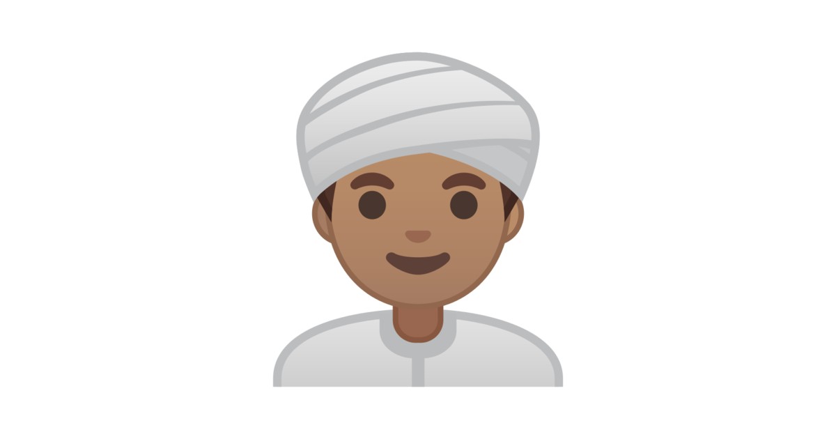 👳🏽‍♂️ Man Wearing Turban: Medium Skin Tone Emoji